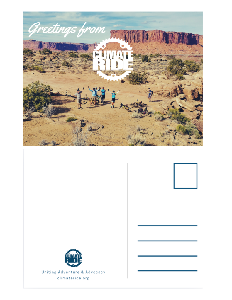 Greetings from Climate Ride Postcard - Climate Ride